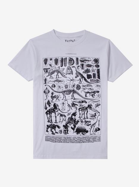 Prehistoric Fossil Chart T-Shirt By Friday Jr. | Hot Topic