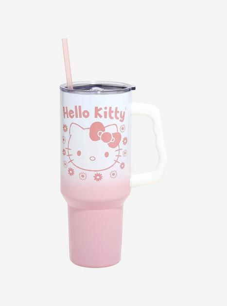 Hello Kitty Flowers Ombre Stainless Steel Travel Cup | Hot Topic