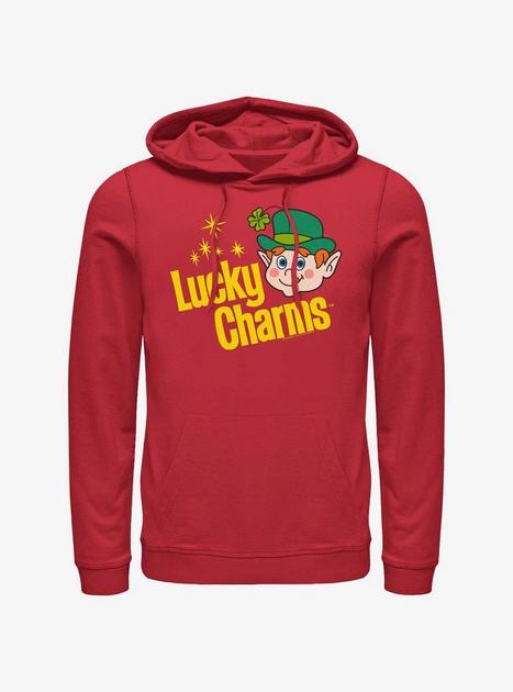 Lucky Charms Logo Retro Hoodie - RED | Hot Topic