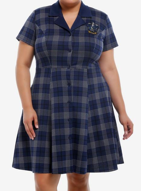 Harry Potter Ravenclaw House Plaid Dress Plus Size | Hot Topic