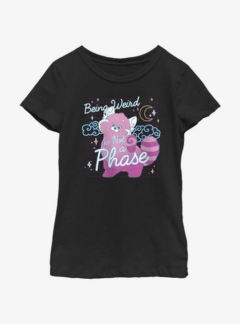 Disney Pixar Turning Red Being Weird Is Not A Phase Youth Girls T-Shirt ...