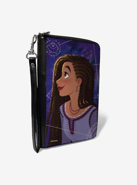 Disney Wish Asha Profile Star Sketch Galaxy Zip Around Wallet | Hot Topic