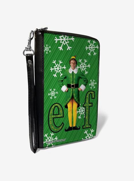 Buddy The Elf Logo Snowflakes Zip Around Wallet | Hot Topic