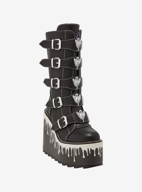 YRU Ghost Drip Dune Platform Boots | Hot Topic