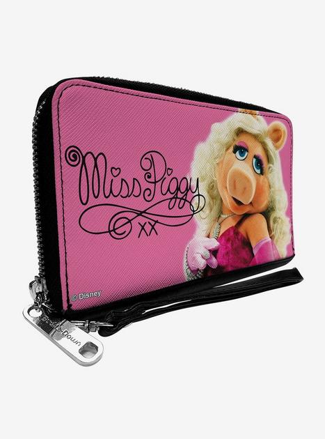 Disney The Muppets Miss Piggy Portrait and Autograph Zip Around Wallet ...