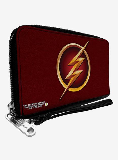 DC Comics The Flash Logo Zip Around Wallet | BoxLunch