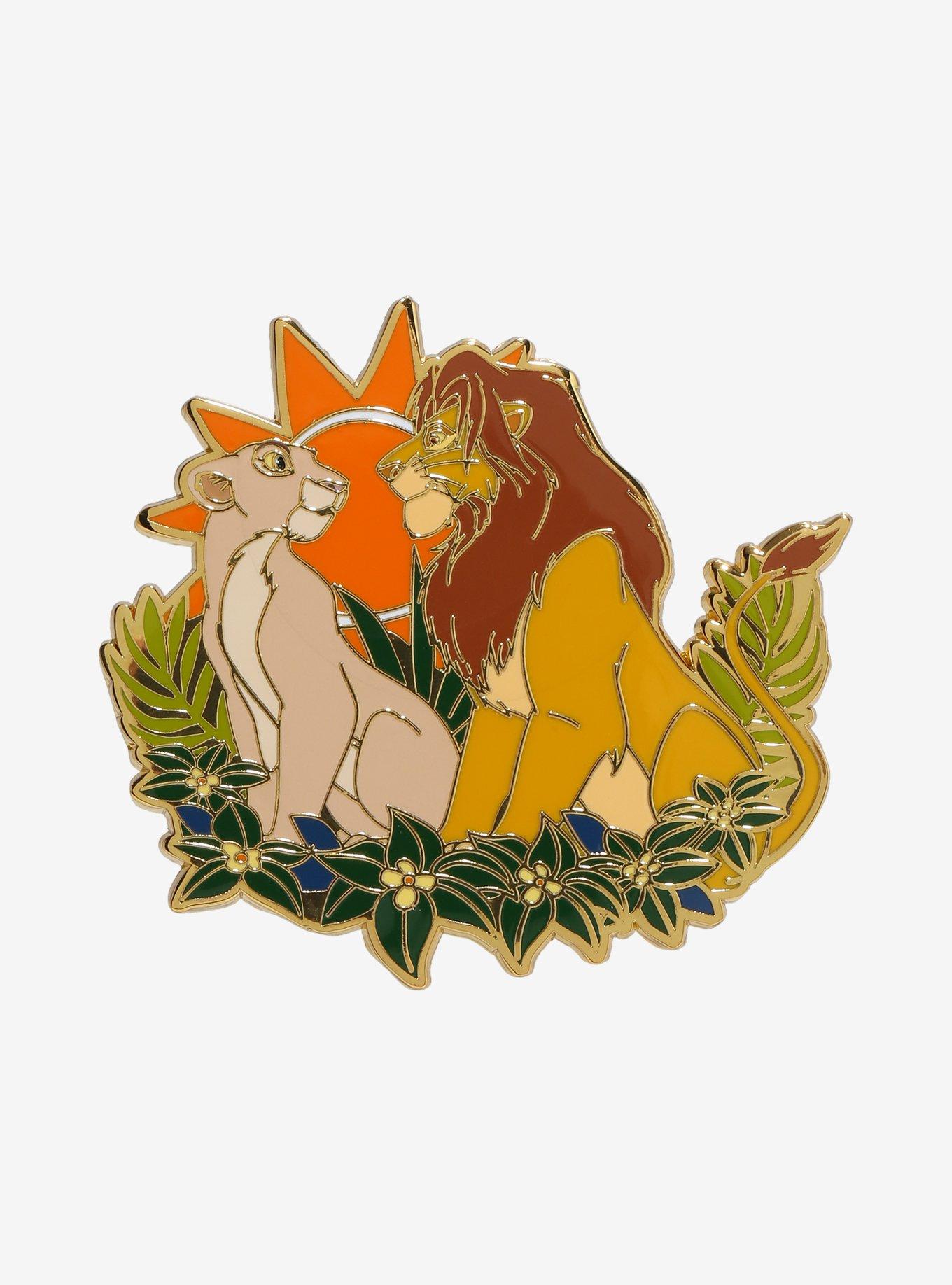Disney The Lion King Simba & Nala Sunshine Enamel Pin - BoxLunch ...
