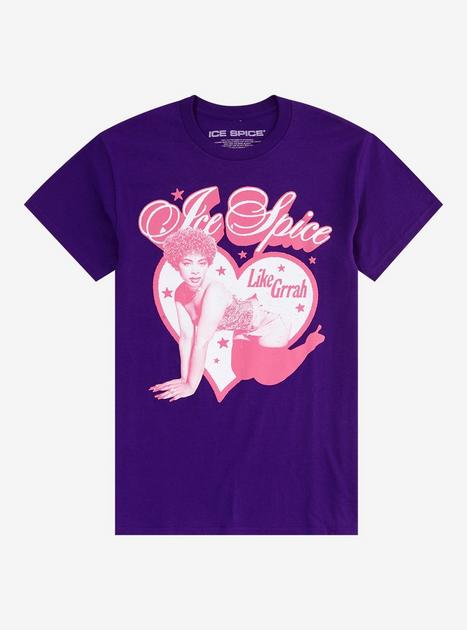 Ice Spice Like Grrah Heart Boyfriend Fit Girls T-Shirt | Hot Topic