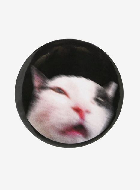 Blurry Cat Meme 3 Inch Button | Hot Topic