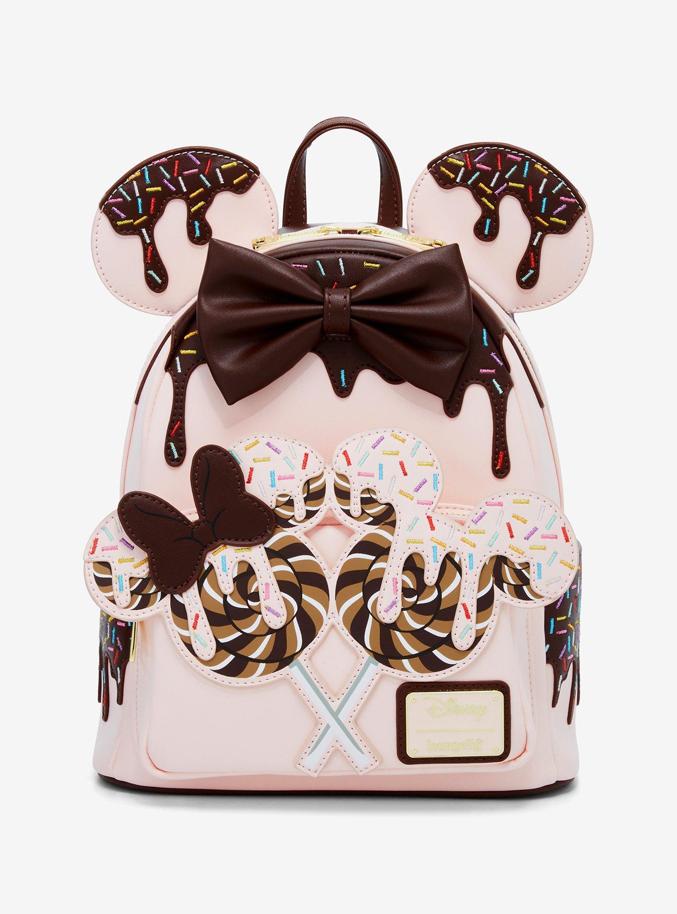 Loungefly Disney Minnie Mouse Chocolate Sprinkle Lollipop Ears Mini