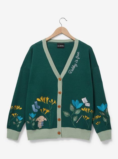 Harry Potter Dobby Floral Plus Size Cardigan Boxlunch