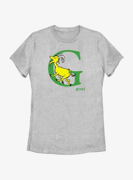 Dr. Seuss's Abc G For Goat Womens T-Shirt - GREY | BoxLunch