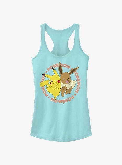 Pokemon Poke Pals Pikachu & Eevee Girls Tank - BLUE | Hot Topic