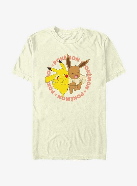Pokemon Poke Pals Pikachu & Eevee T-Shirt - BEIGETAN | Hot Topic