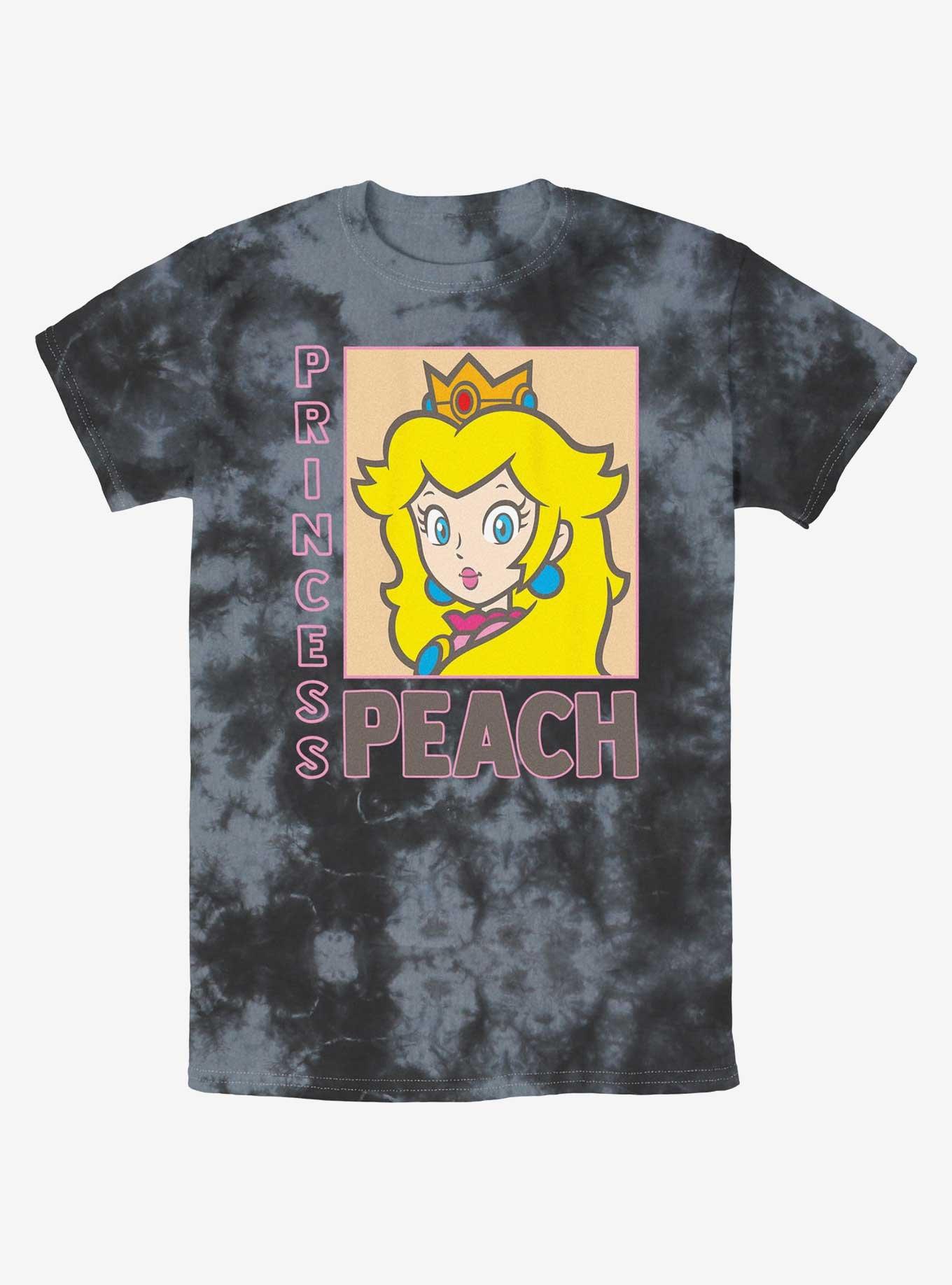 Nintendo Princess Peach Poster Tie-Dye T-Shirt - MULTI | BoxLunch
