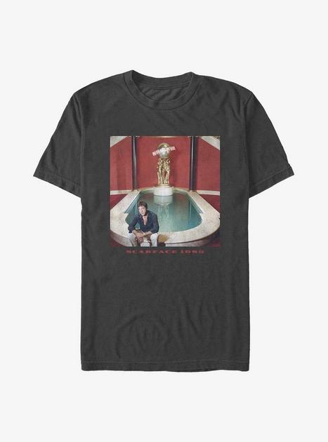 Scarface 1983 Fountain Poster Big & Tall T-Shirt - BLACK | Hot Topic
