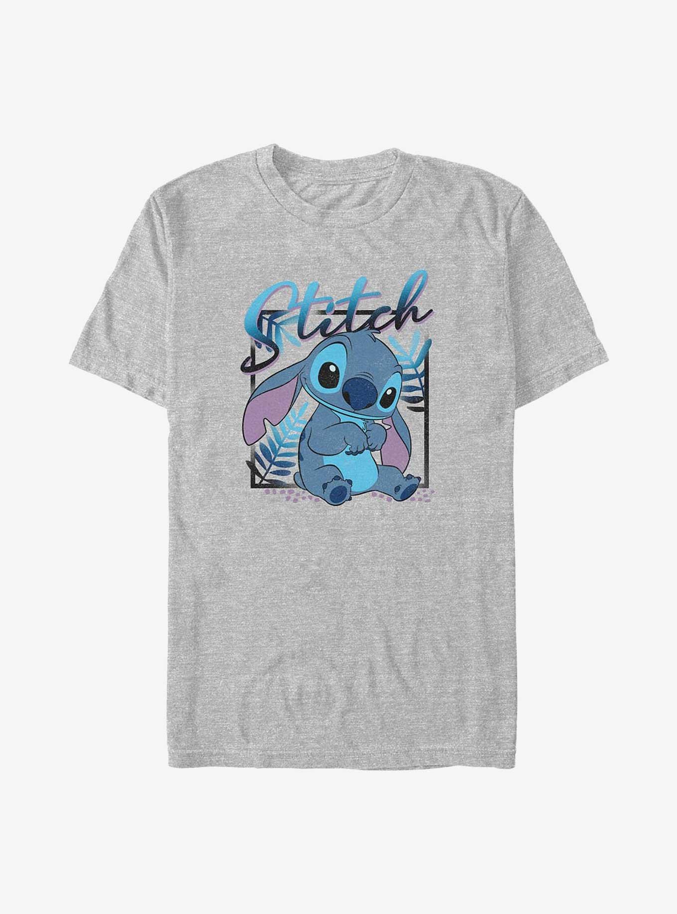 Disney Lilo & Stitch Sitting Stitch Big & Tall T-Shirt - GREY | BoxLunch