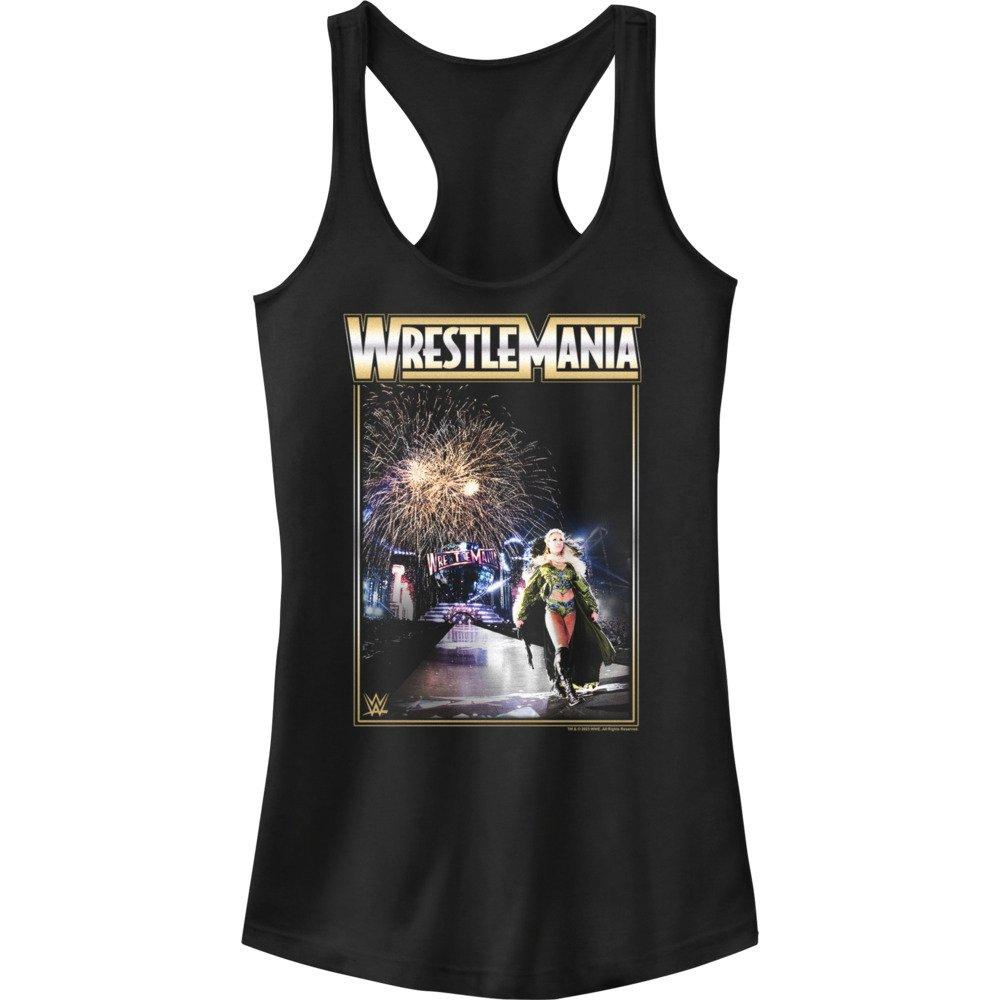 WWE Wrestemania Charlotte Flair Entrance Girls Tank - BLACK | Hot Topic