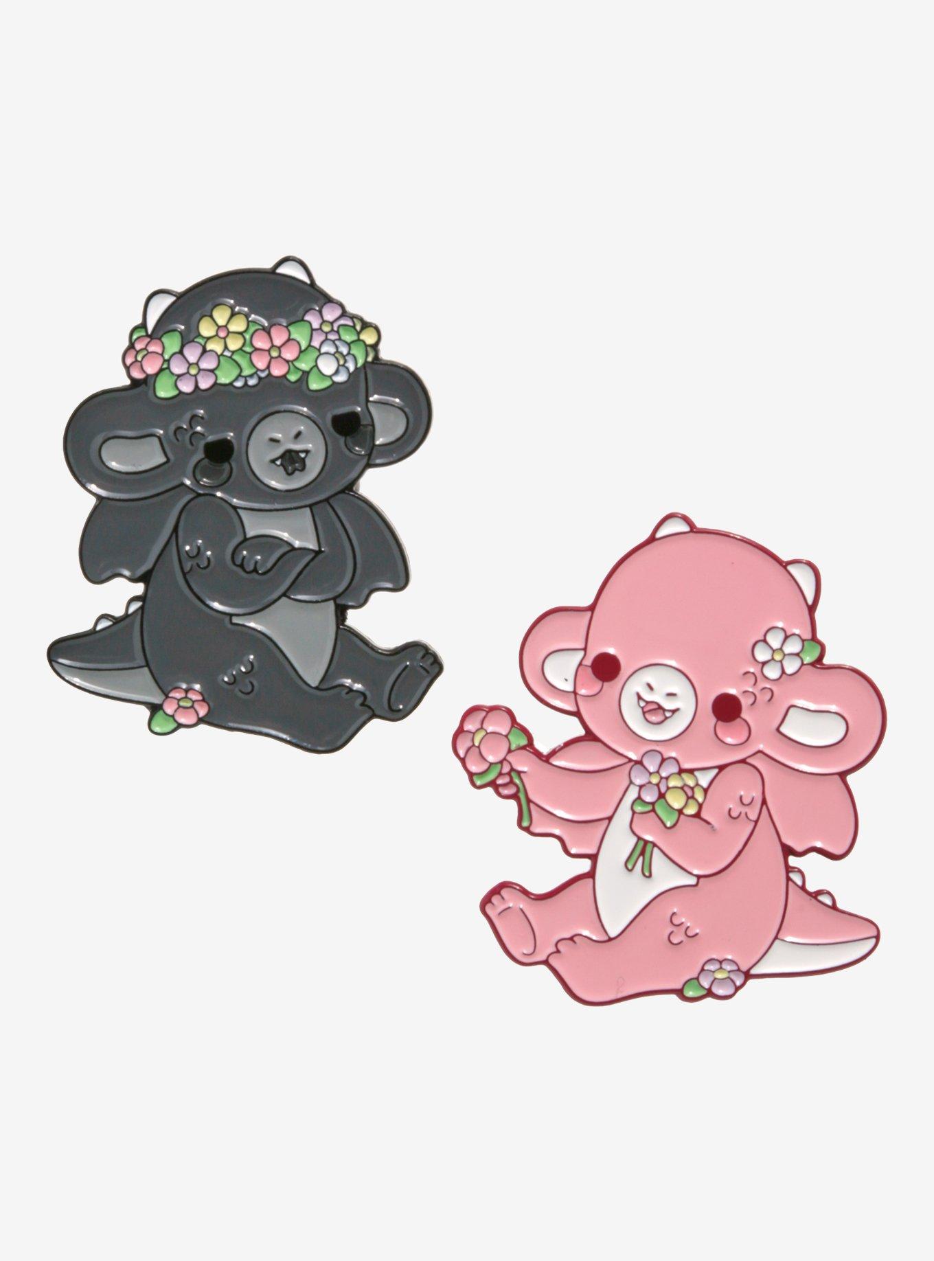 Blush And Ink Dragons Enamel Pin Set By Bright Bat Design Hot Topic