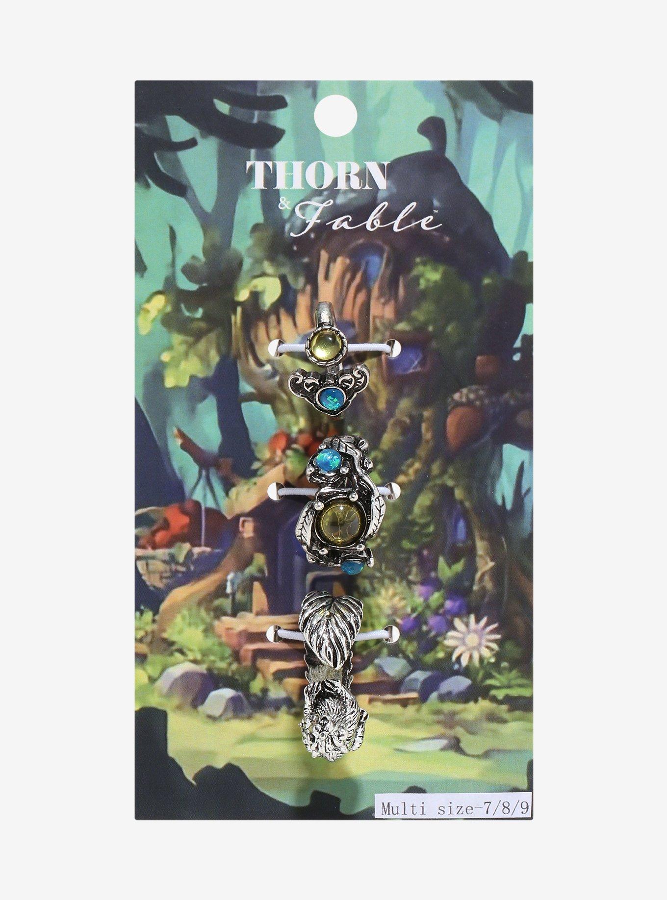 Thorn & Fable Squirrel Gem Ring Set | Hot Topic