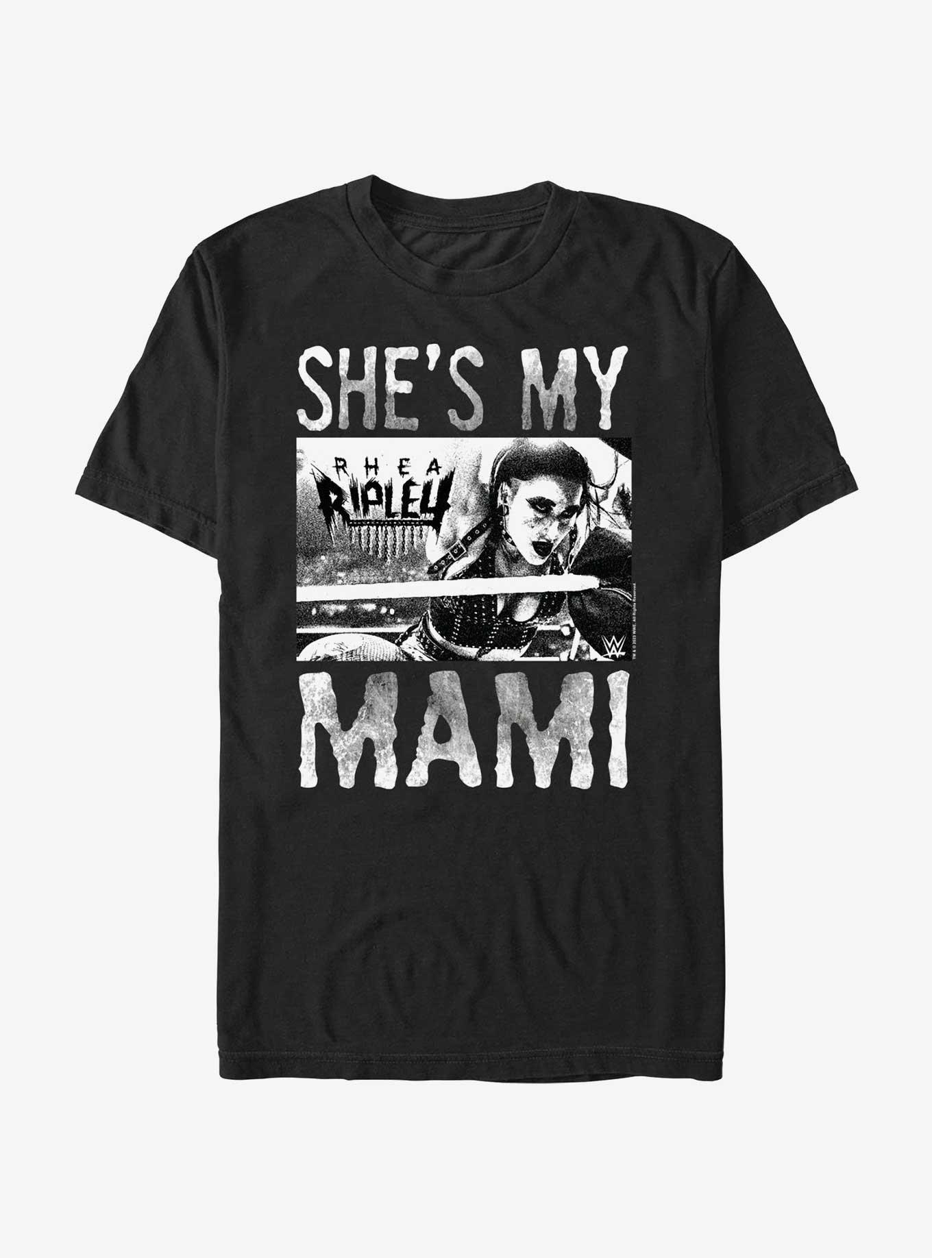 WWE Rhea Ripley She's My Mami T-Shirt - BLACK | BoxLunch