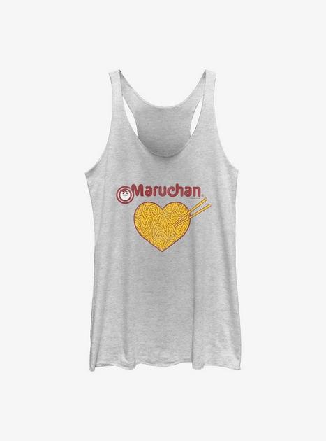 Maruchan Noodles Heart Girls Raw Edge Tank - WHITE | Hot Topic