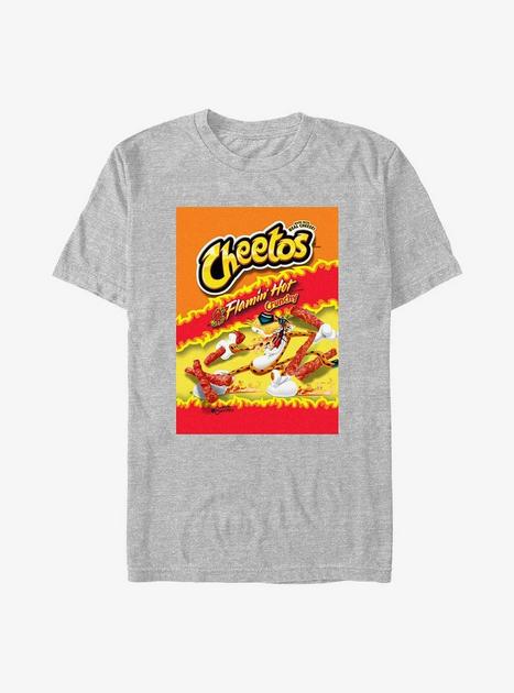 Cheetos Flamin Hot Cheeto Bag T-Shirt - GREY | Hot Topic