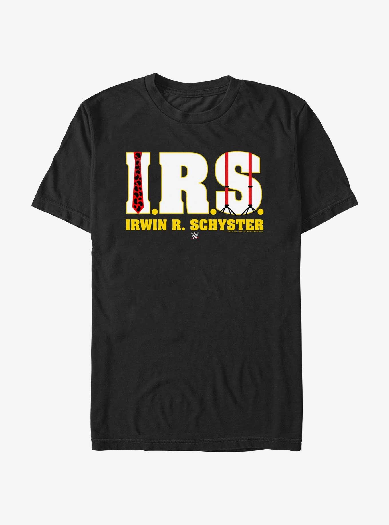 WWE IRS Irwin R Schyster Logo T-Shirt - BLACK | BoxLunch