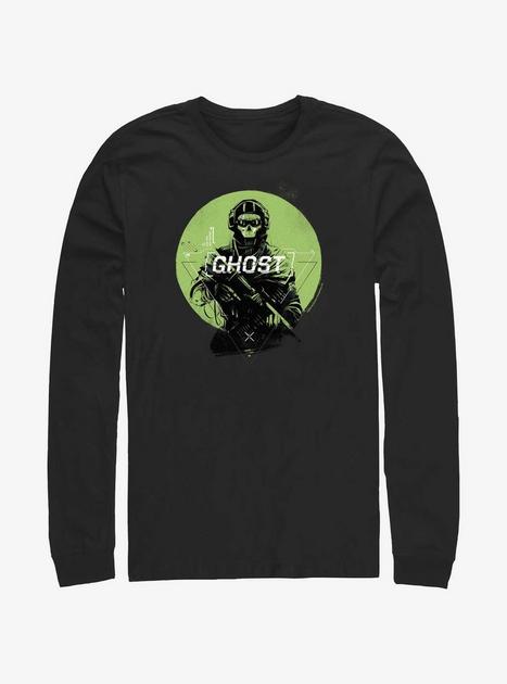 Call of Duty Green Ghost Long-Sleeve T-Shirt - BLACK | Hot Topic