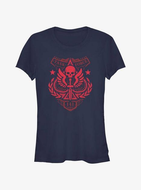 Call of Duty Task Force 141 Badge Girls T-Shirt - BLUE | Hot Topic