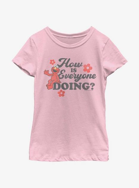 Sesame Street Elmo How Ya Doin Youth Girls T-Shirt - PINK | BoxLunch