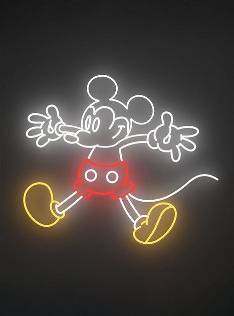 Disney Mickey Mouse Figural LED Neon Wall Light | BoxLunch