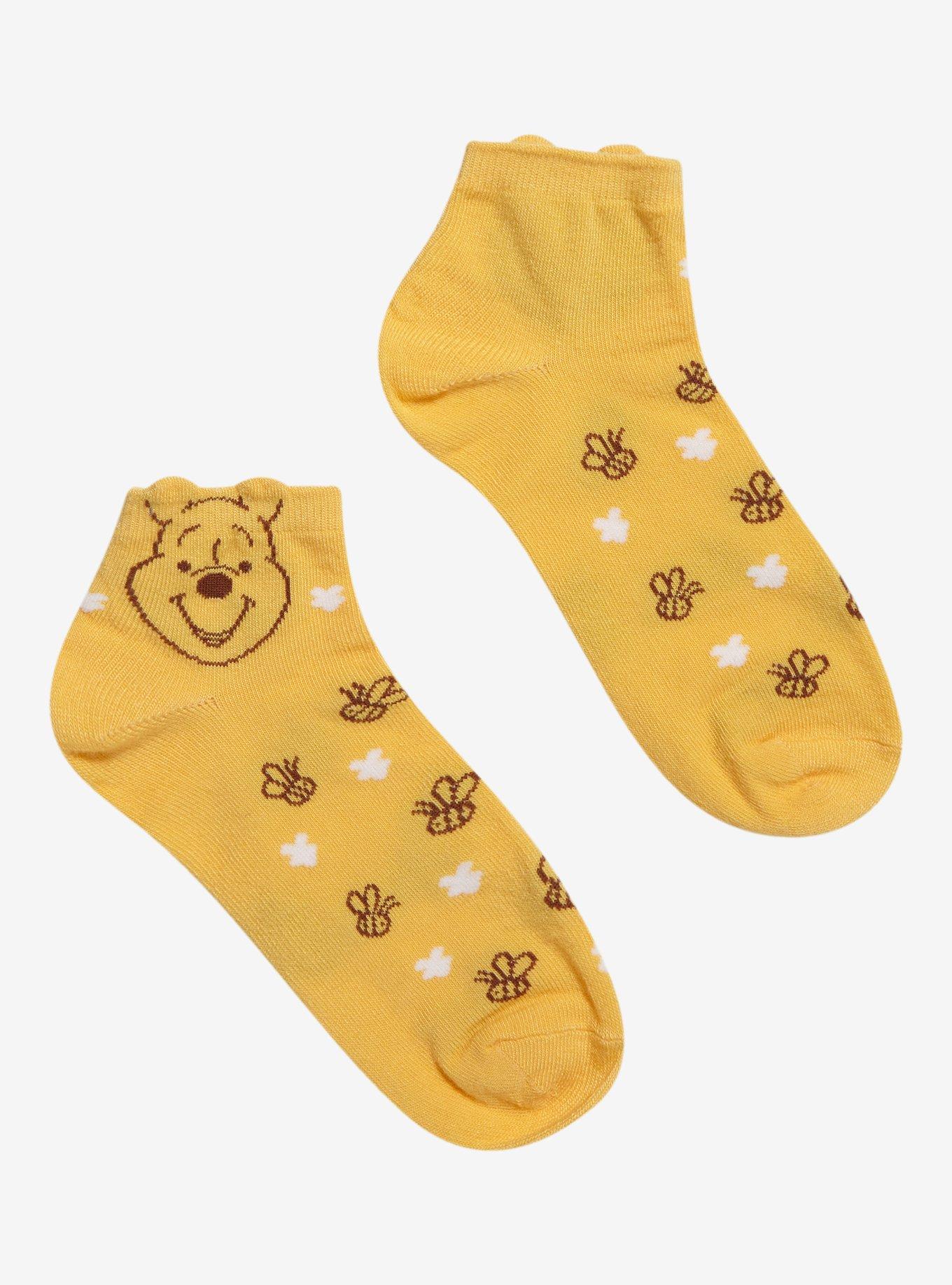 Disney Winnie The Pooh Bee Flower Ankle Socks | Hot Topic