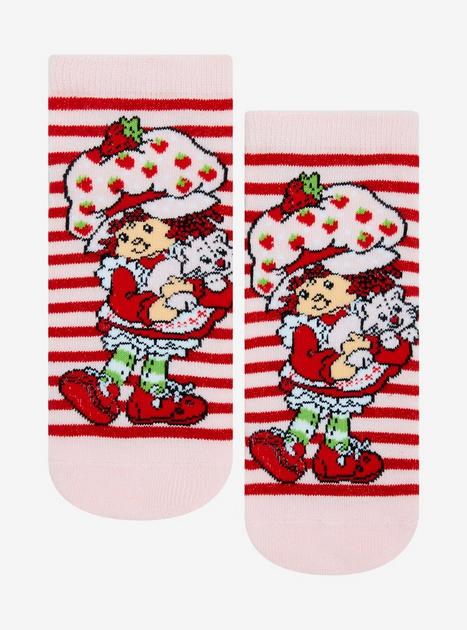 Strawberry Shortcake Vintage Stripe No Show Socks Hot Topic