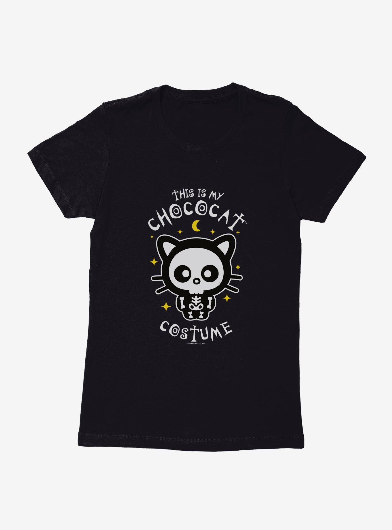 Hello Kitty And Friends Chococat Skeleton Costume Womens T-Shirt ...