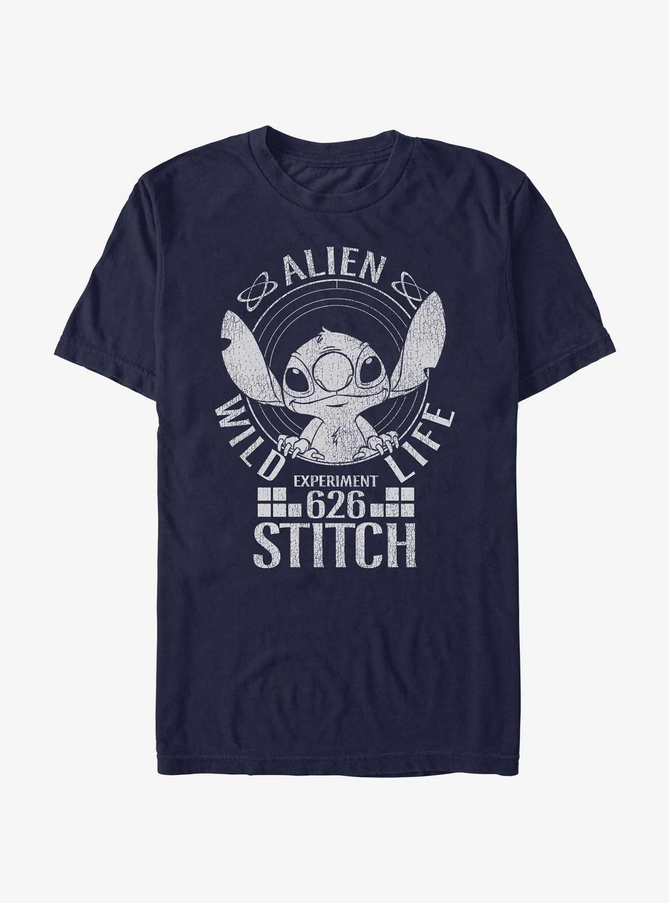 Disney Lilo & Stitch Alien Wild Life T-Shirt - BLUE | BoxLunch
