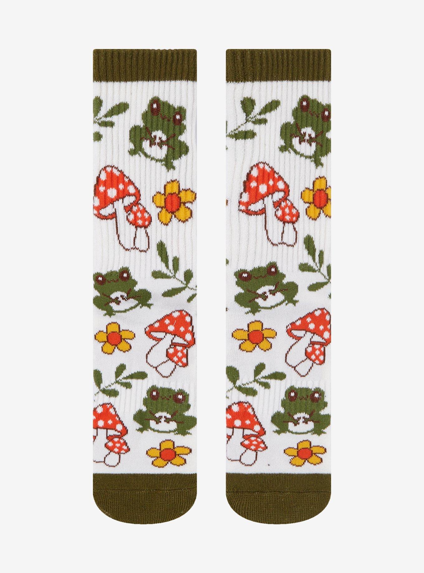 Mushroom Frog Crew Socks | Hot Topic