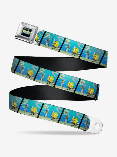 SpongeBob SquarePants And Squidward Pizza Scene Pose Blocks Seatbelt ...