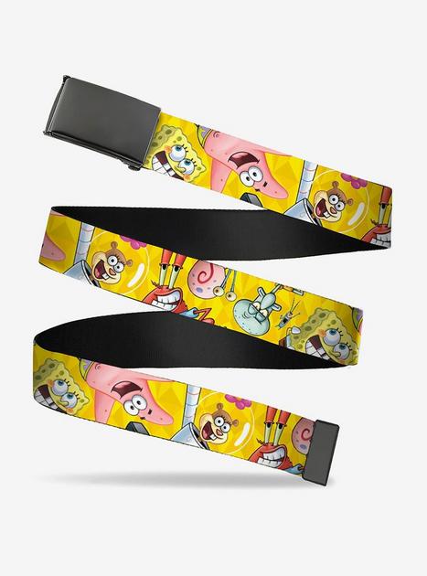 SpongeBob SquarePants And Friends Poses Scattereds Flip Web Belt | BoxLunch