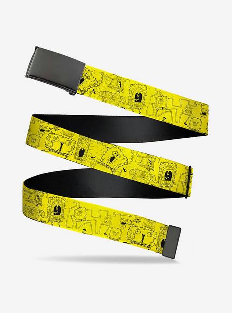 SpongeBob SquarePants Poses Collage Flip Web Belt | BoxLunch