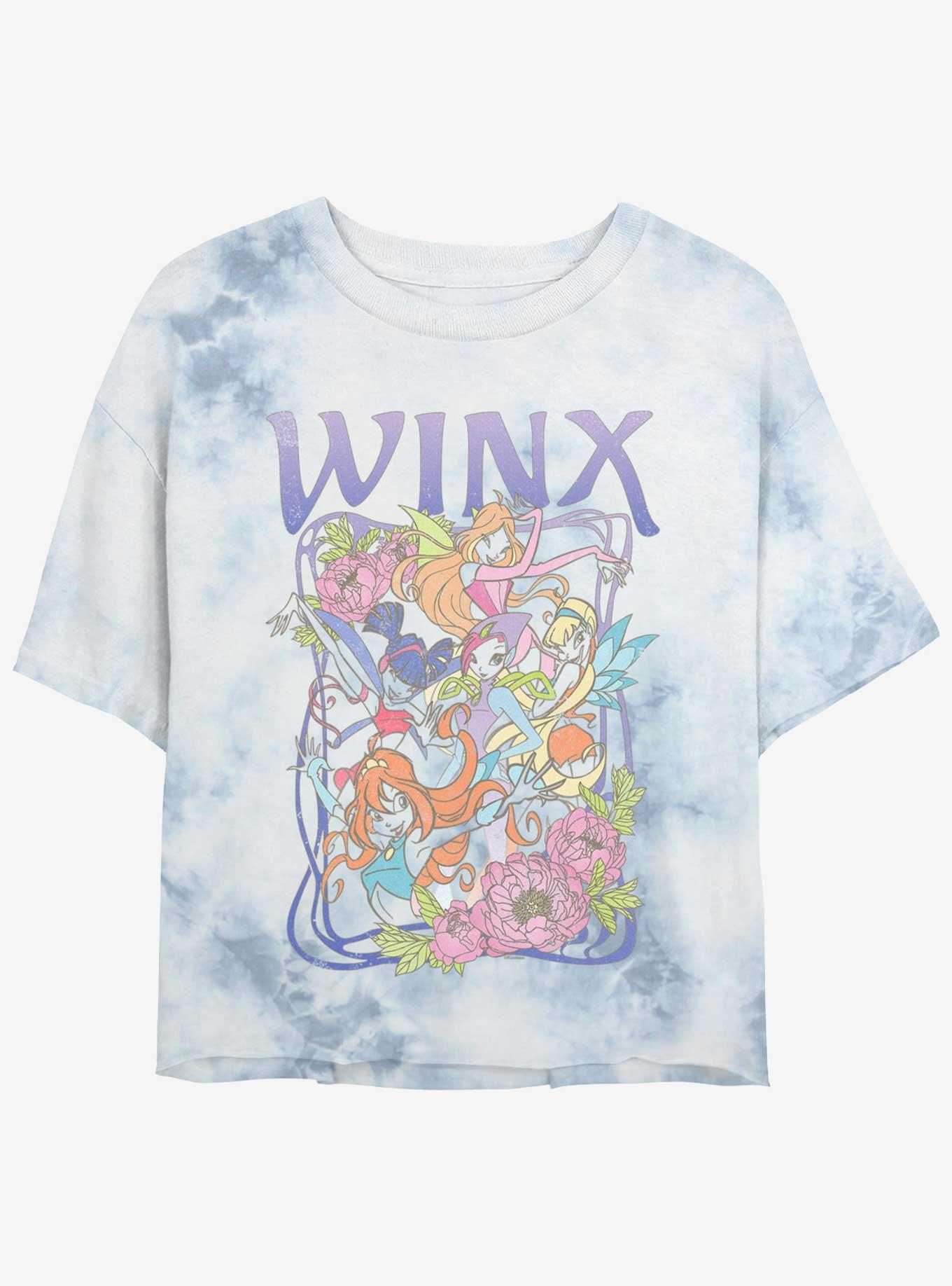 Hot Topic Winx Club Group Nouveau Girls Tie-Dye Crop T-Shirt | Mall of ...