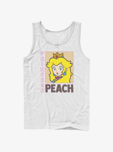 Nintendo Framed Princess Peach Tank - WHITE | Hot Topic