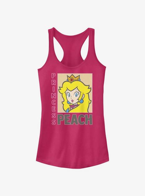 Nintendo Framed Princess Peach Girls Tank - RED | Hot Topic