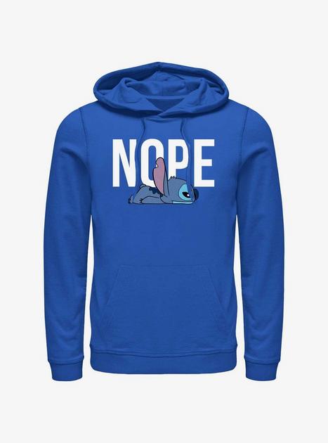 Disney Lilo & Stitch Nope Stitch Hoodie - BLUE | Hot Topic