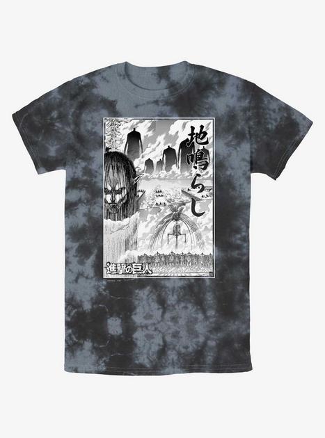 Attack on Titan The Rumbling Poster Tie-Dye T-Shirt - MULTI | BoxLunch