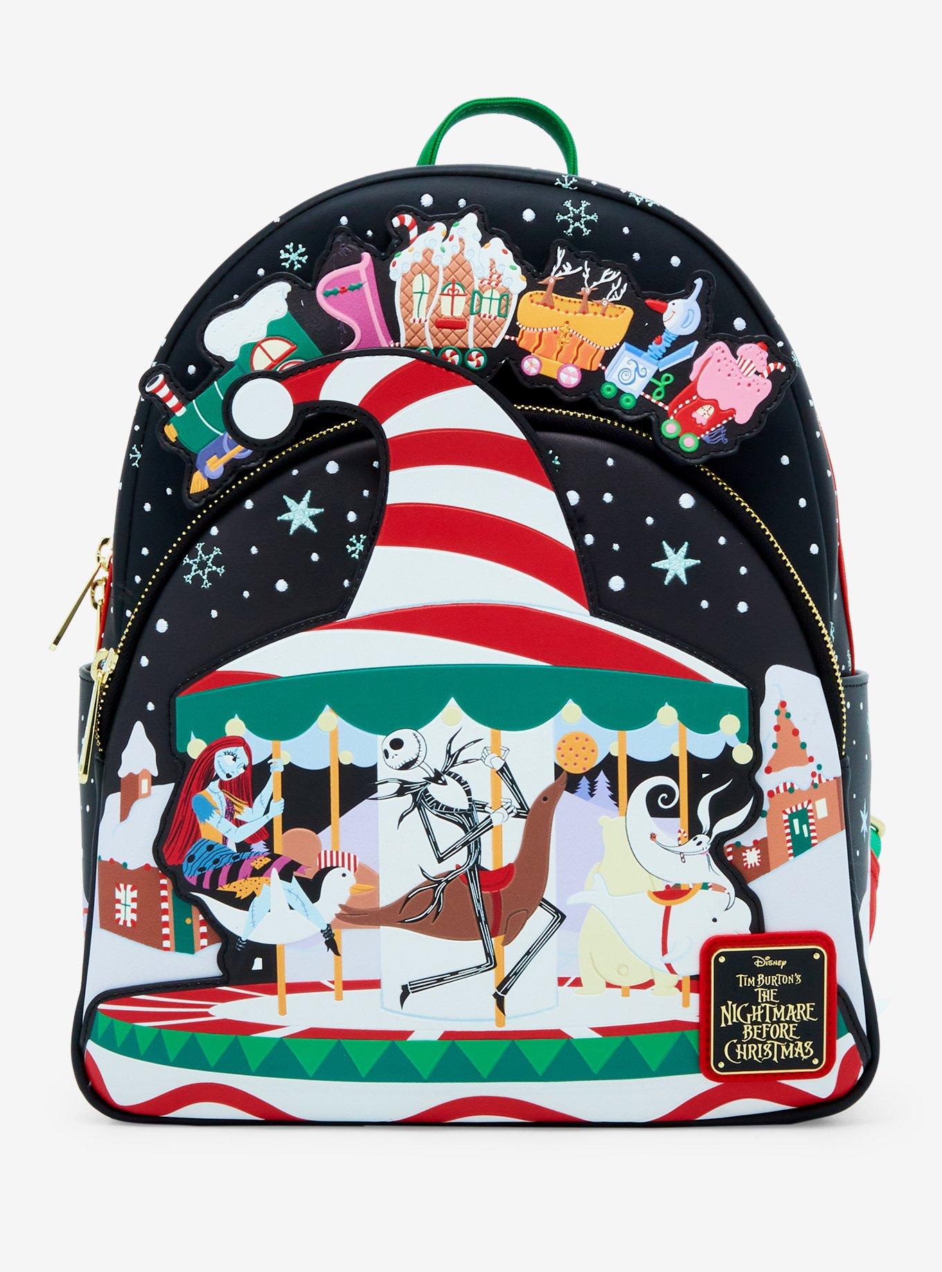 Loungefly The Nightmare Before Christmas Carousel Mini Backpack | Hot Topic