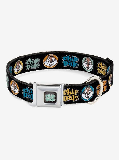 Disney Chip and Dale Expression Bubbles Seatbelt Buckle Dog Collar ...