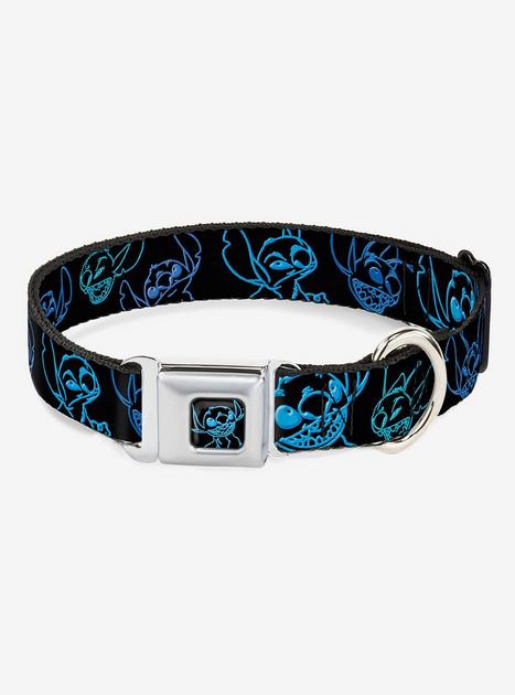 Disney Lilo & Stitch Electric Stitch Poses Seatbelt Buckle Dog Collar ...