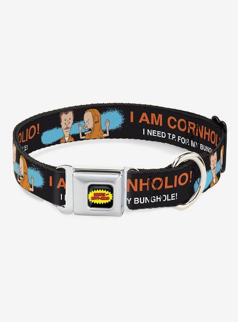 Beavis and Butt-Head I Am Cornholio Pose Seatbelt Buckle Dog Collar ...