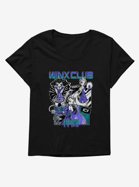 Winx Club Darcy Stormy Icy Girls T-Shirt Plus Size - BLACK | Hot Topic